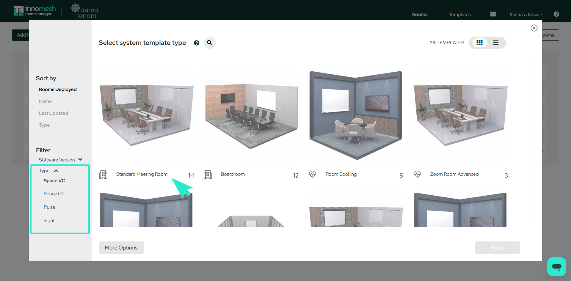 Creating a Space VC Room – Innomesh Documentation