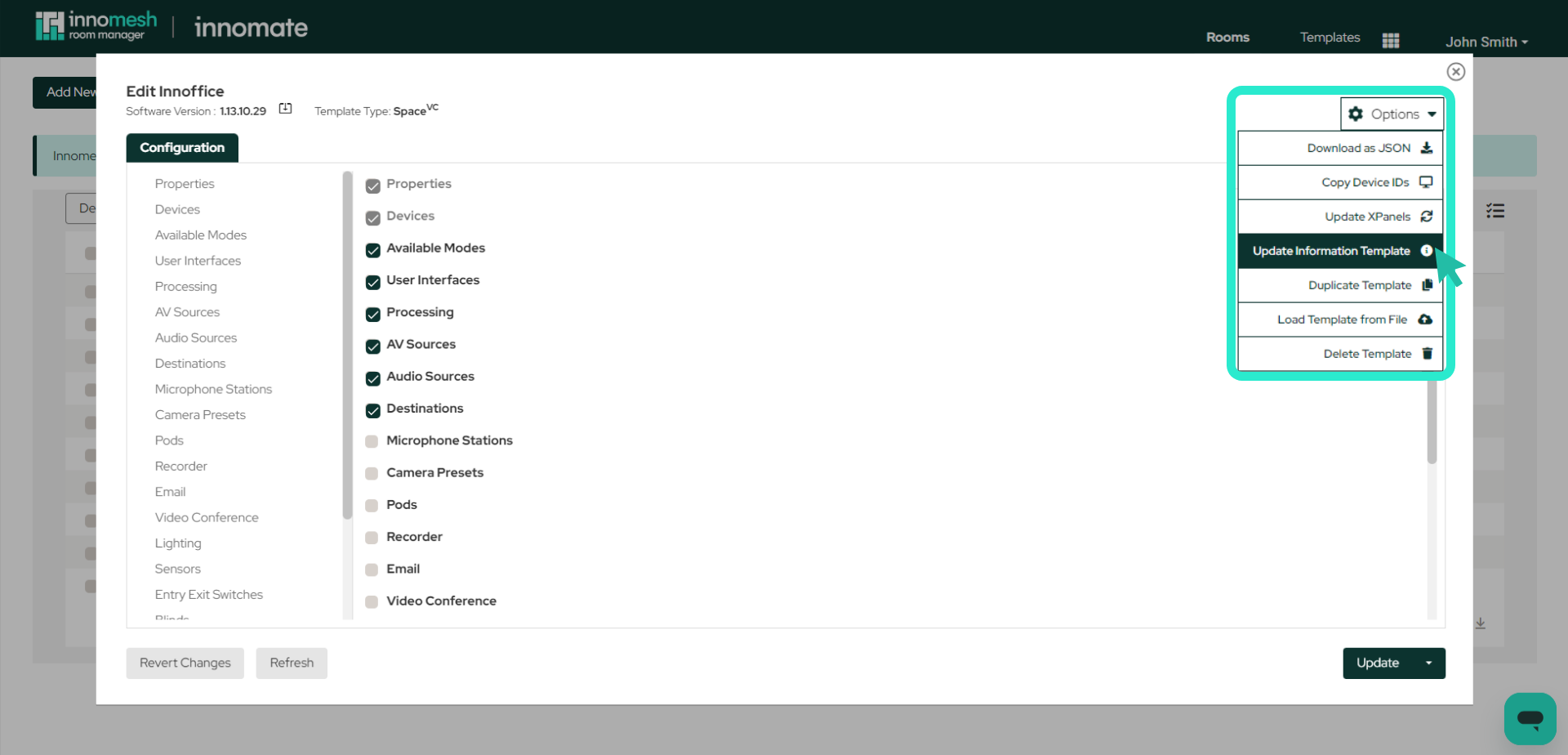 Room Manager Information Workflow – Innomesh Documentation