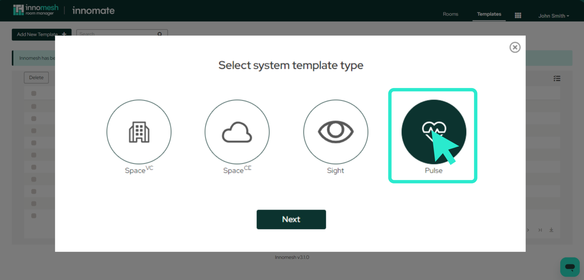 Creating a Pulse Template – Innomesh Documentation