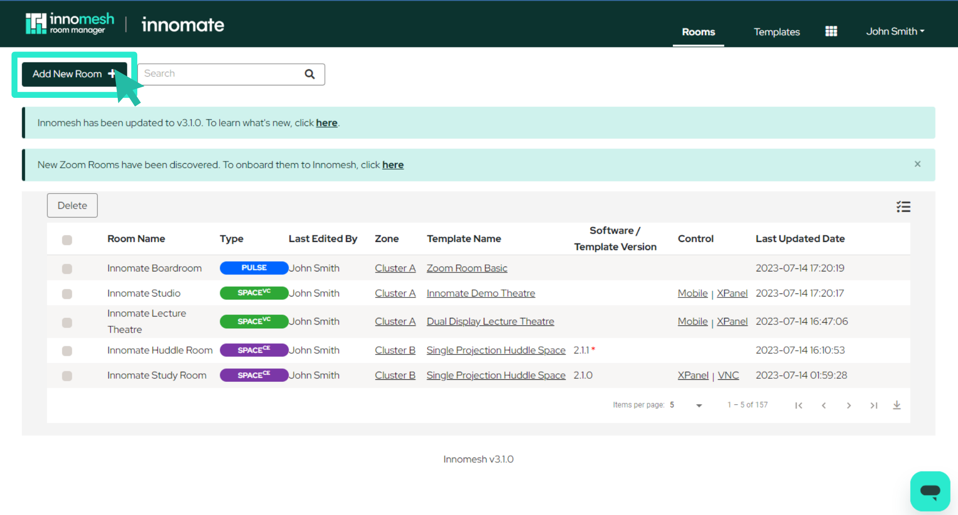 Creating a Space VC Room – Innomesh Documentation
